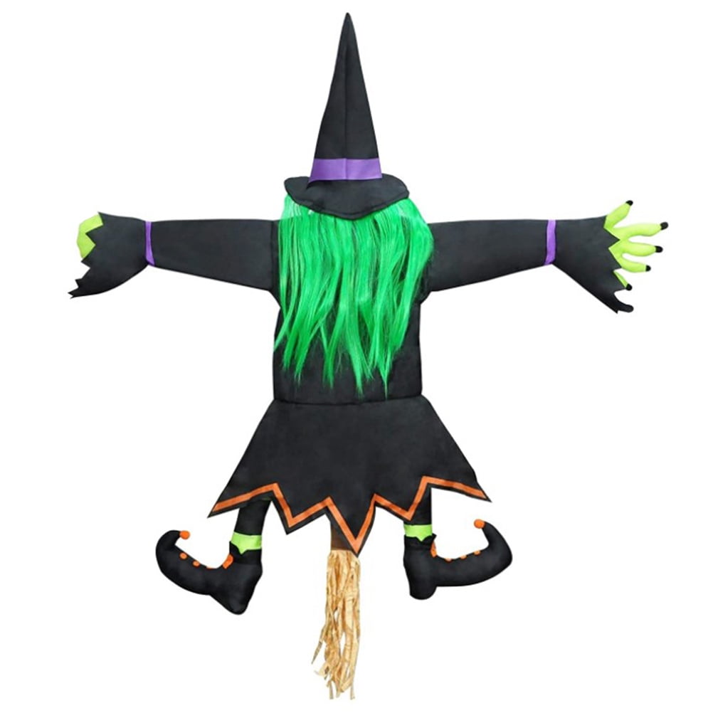 WRITWAA Decorations Outside Witch Ornament Multi Cloth Outdoor Scene ...