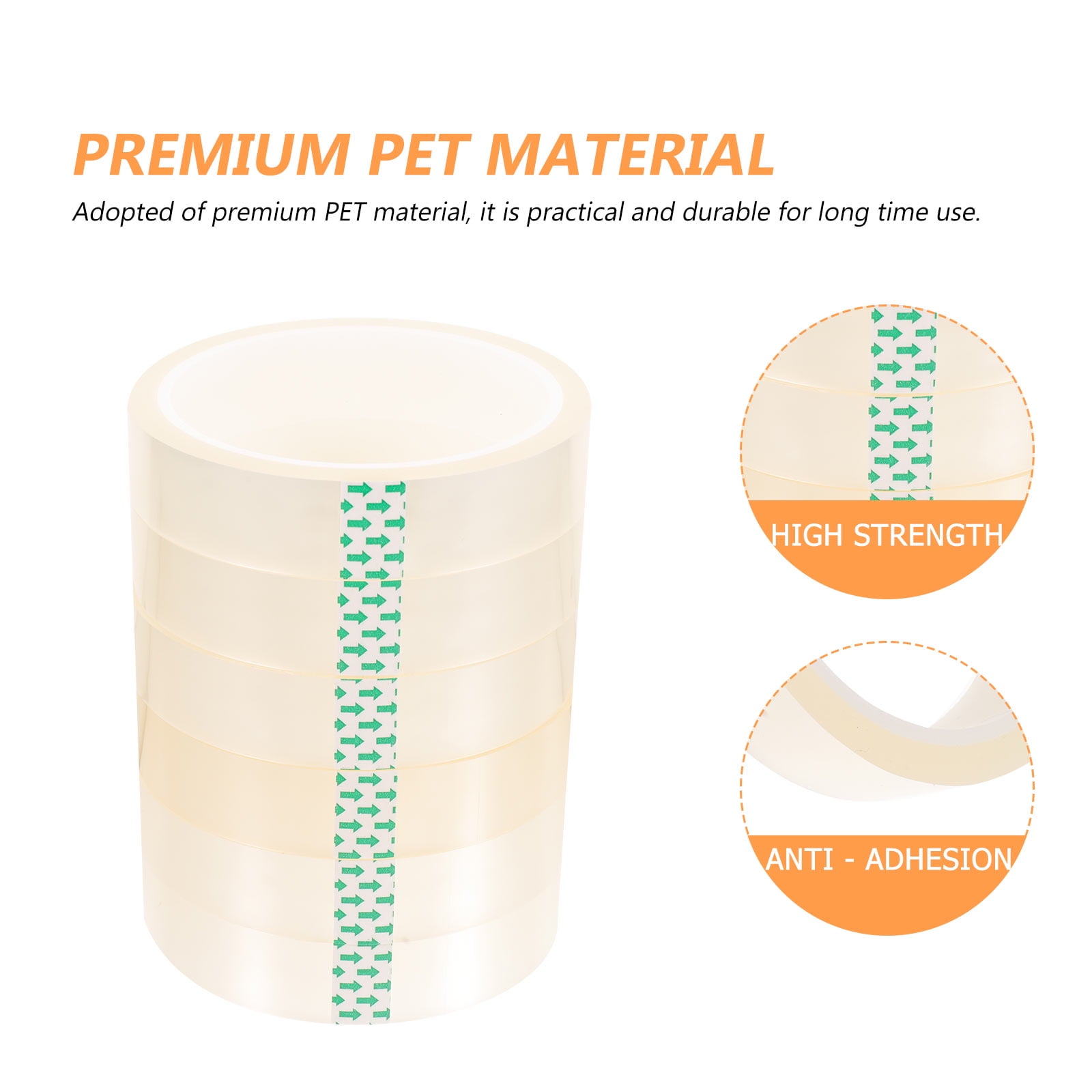 WRITWAA Professional Heat Resistant Tape Transparent Pet Multi-Function - Walmart.com