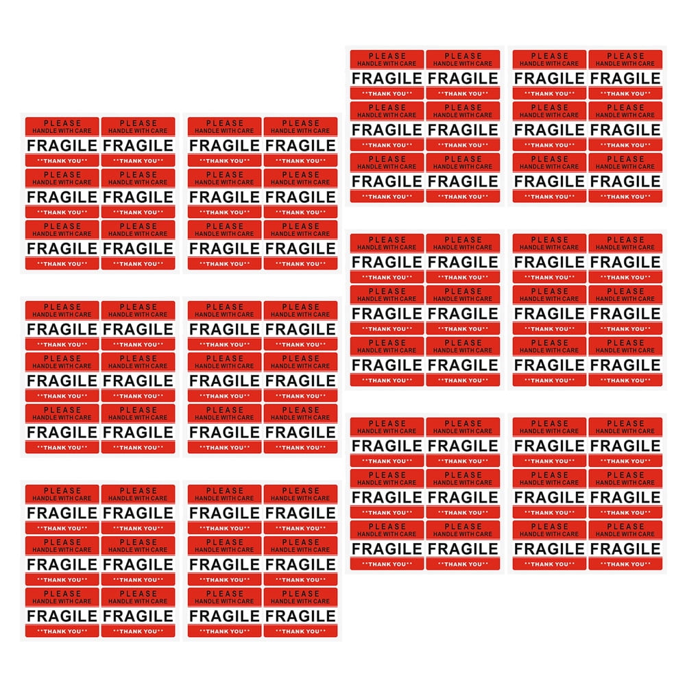 WRITWAA Fragile Stickers 120 Pcs Material Shipping Fragile Decals for ...