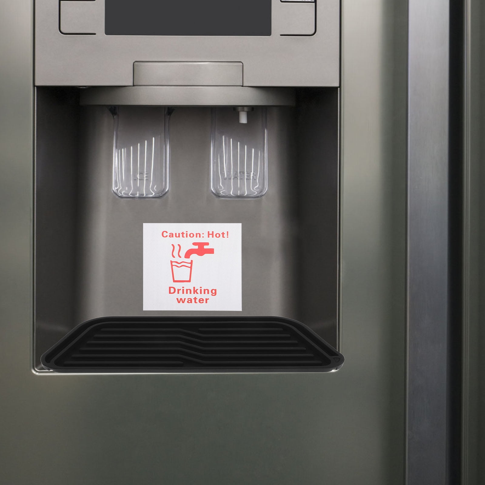 WRITWAA Self-Adhesive Hot Water Caution Sign Clear Design for Outdoor ...