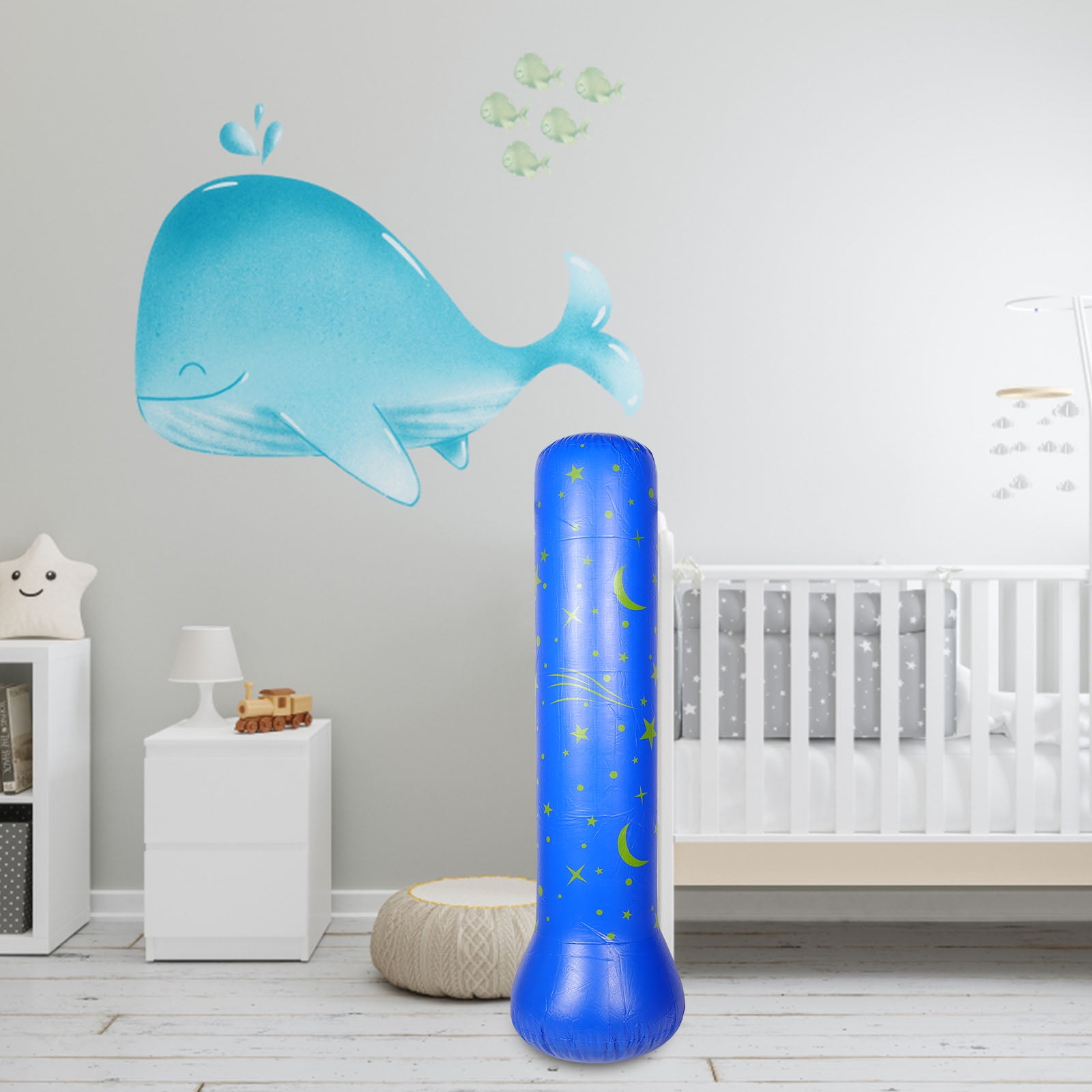 WRITWAA Inflatable Blue Boxing Column for Exercise with Rack Base and ...