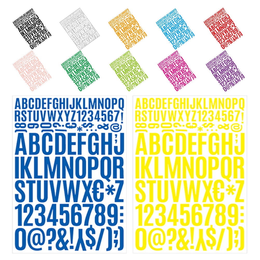 WRITWAA Letter Stickers for Crafts and Home Projects Assorted Color ...