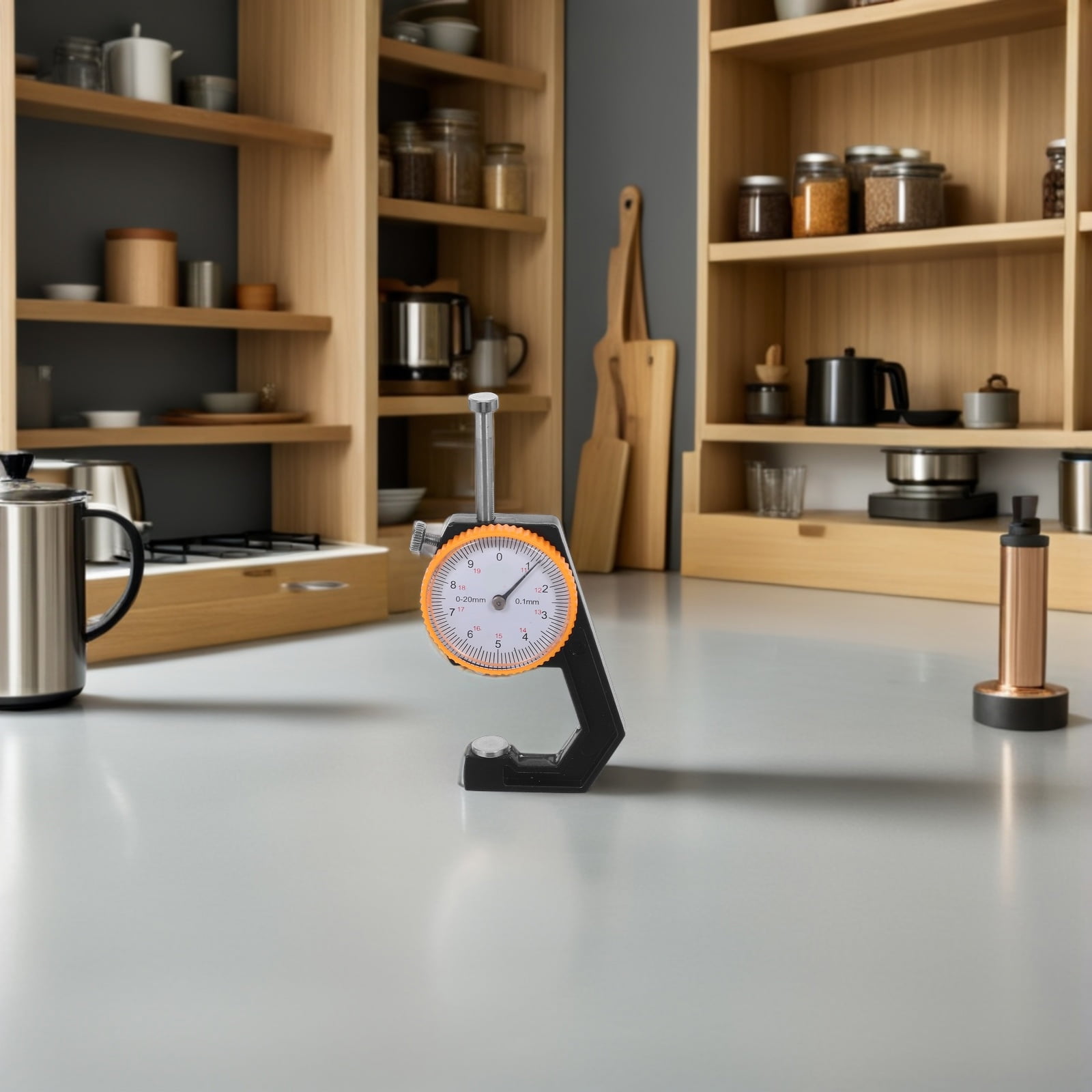 WRITWAA Metal Thickness Gauge Tool Steel Portable Thickness Measurement ...