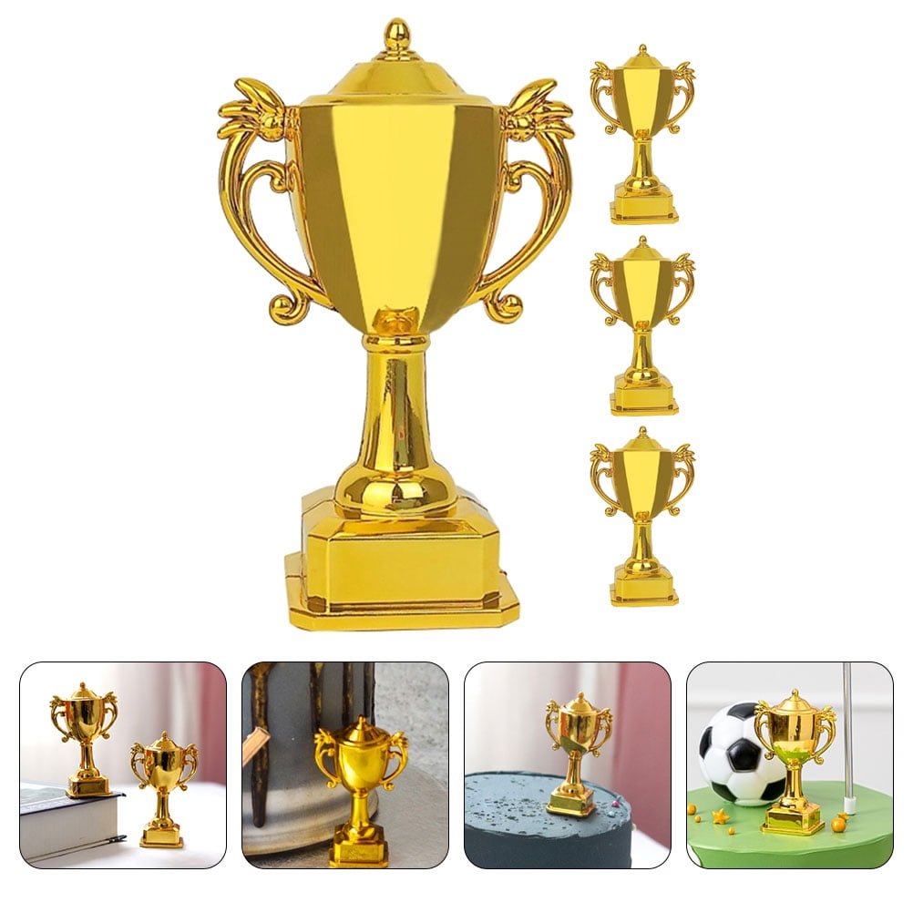 WRITWAA Mini Trophy Toys Golden and Plastic for Various Decorative and ...