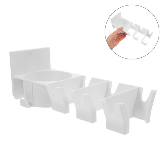 WRITWAA No Drill White Racket Storage Rack for Tennis Badminton and ...