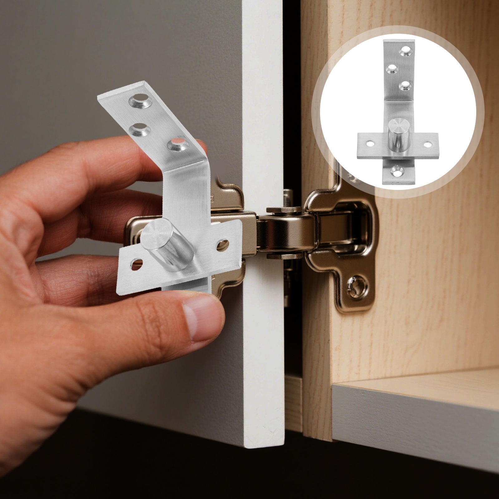 WRITWAA Pair Pivot Hinges For Doors Stainless Steel With Security ...