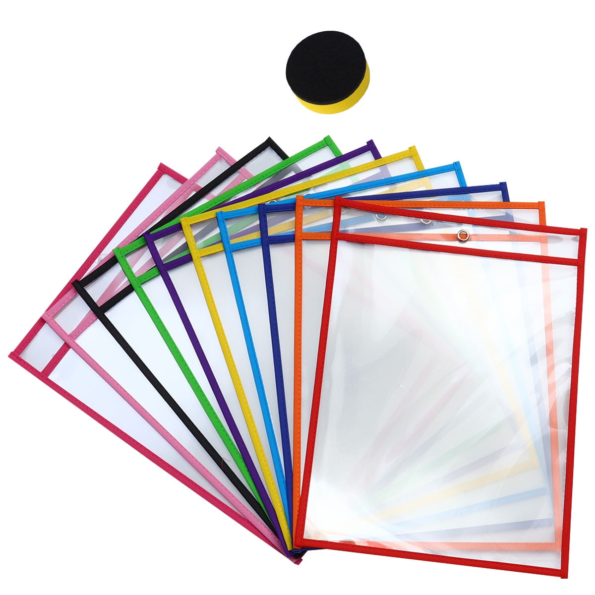 WRITWAA eraser folder Dry Erase File Pockets PET 1 Set - Walmart.com