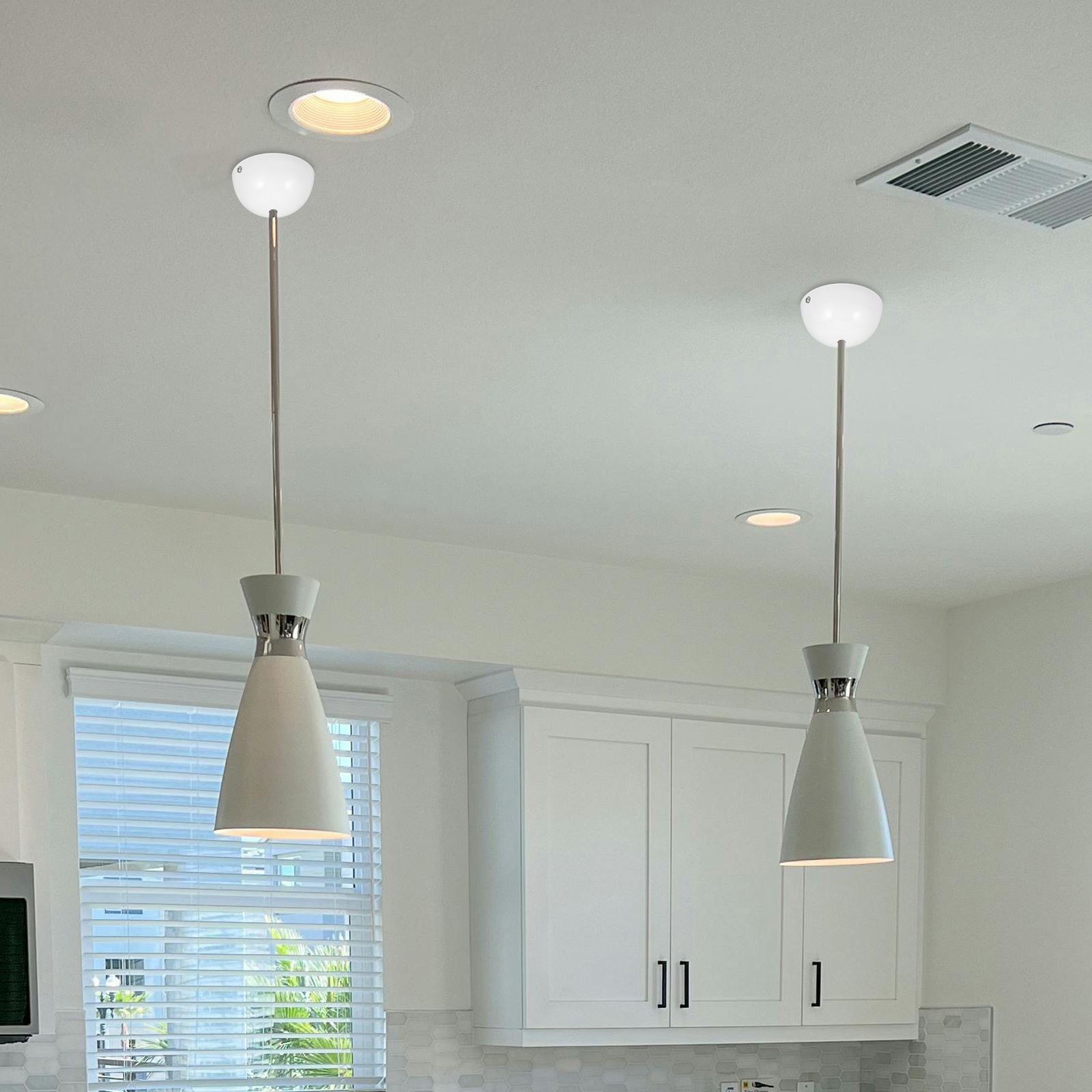 WRITWAA Light Fixture Mounting Plate White Copper Bright Illumination ...