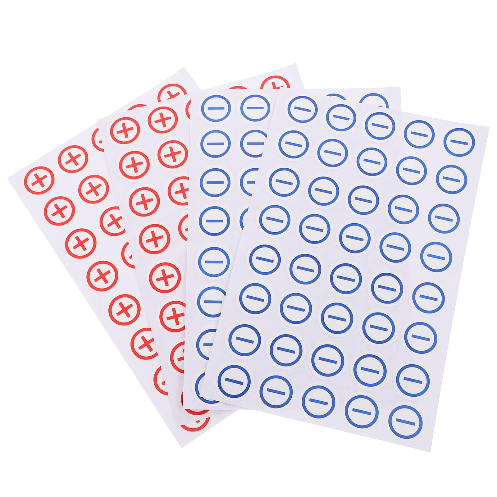 WRITWAA Round Polarity Stickers Electrical Panel Identification Labels ...