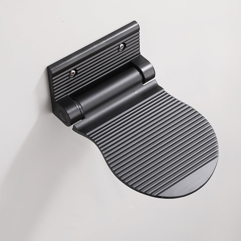 WRITWAA Foldable Wall Mount Bathroom Foot Rest Aluminum Alloy Shower ...