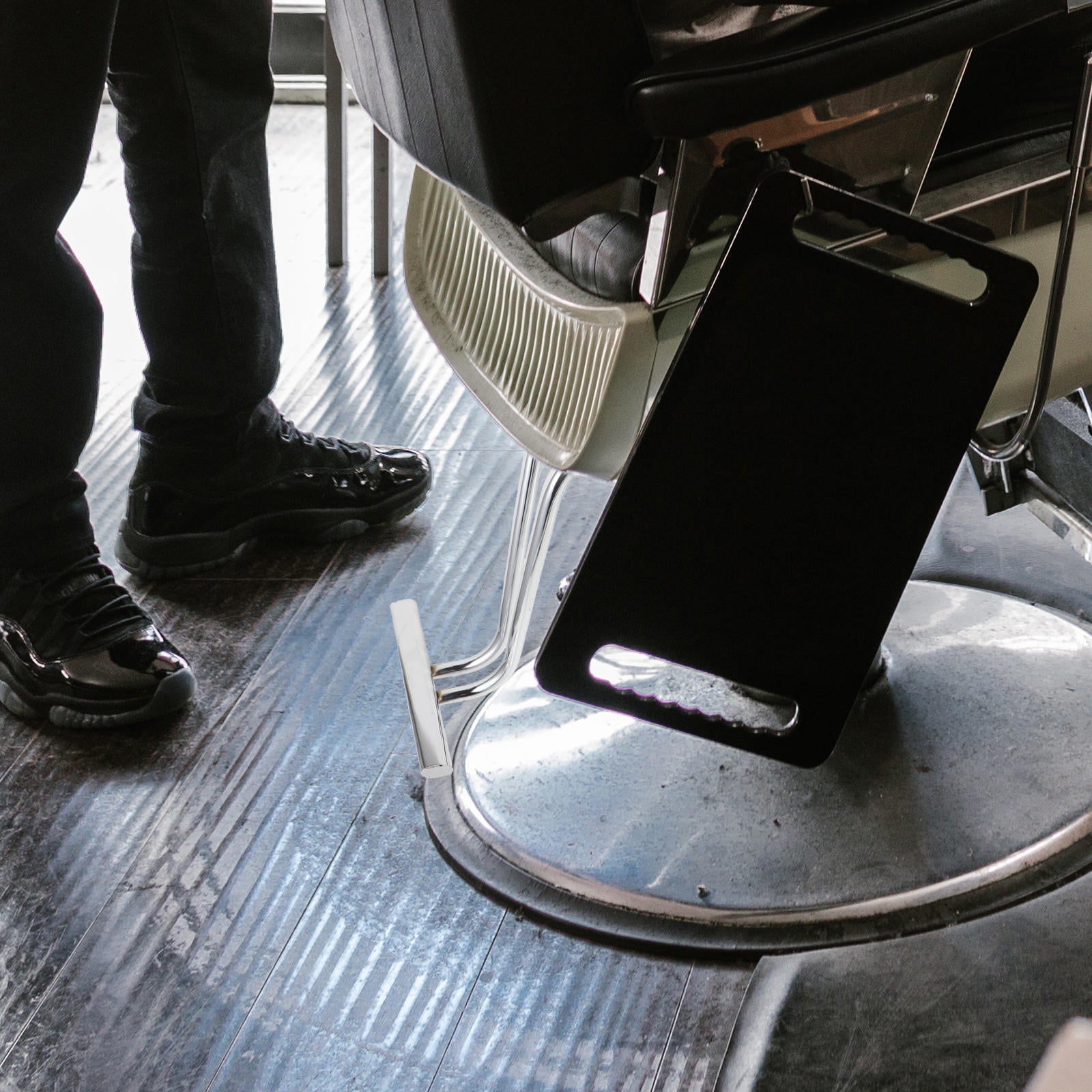 WRITWAA Stainless Steel Salon Chair Foot Rest Replacement, Heavy Duty ...