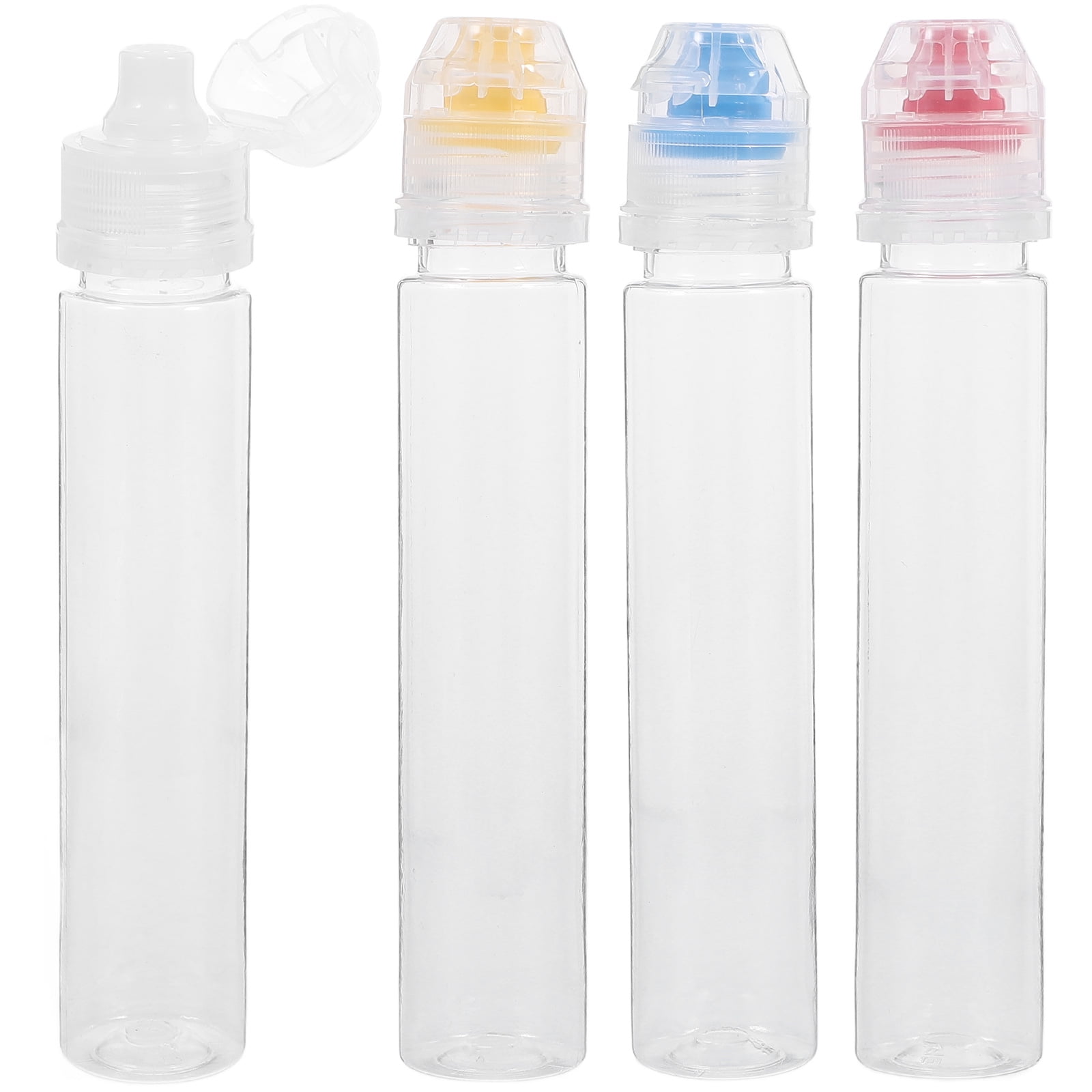 WRITWAA 4Pcs Transparent Honey Dispenser Refillable Squeeze Bottles for ...