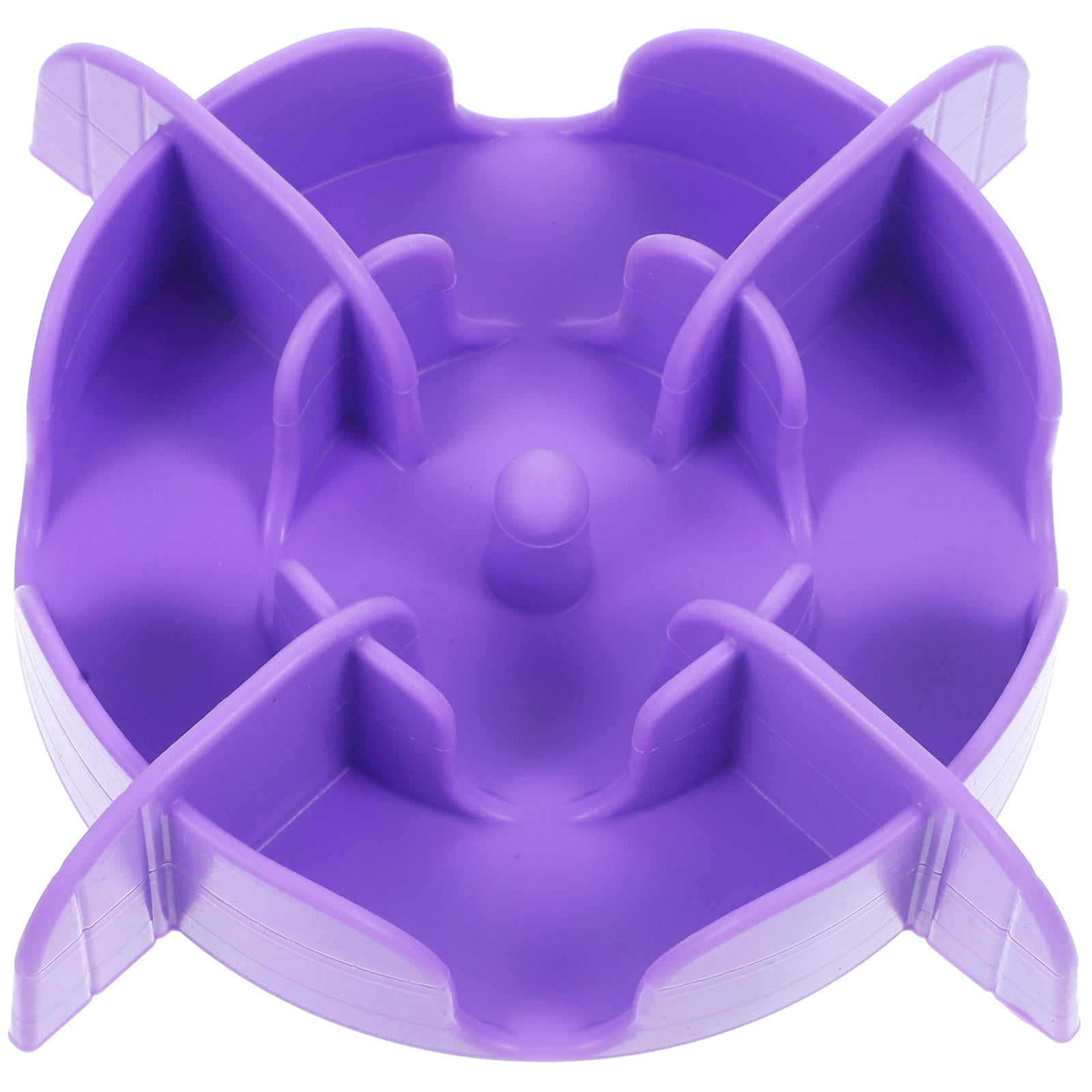 WRITWAA Violet Silicone Slow Feeder Bowl Insert for Dogs Helps Slow ...