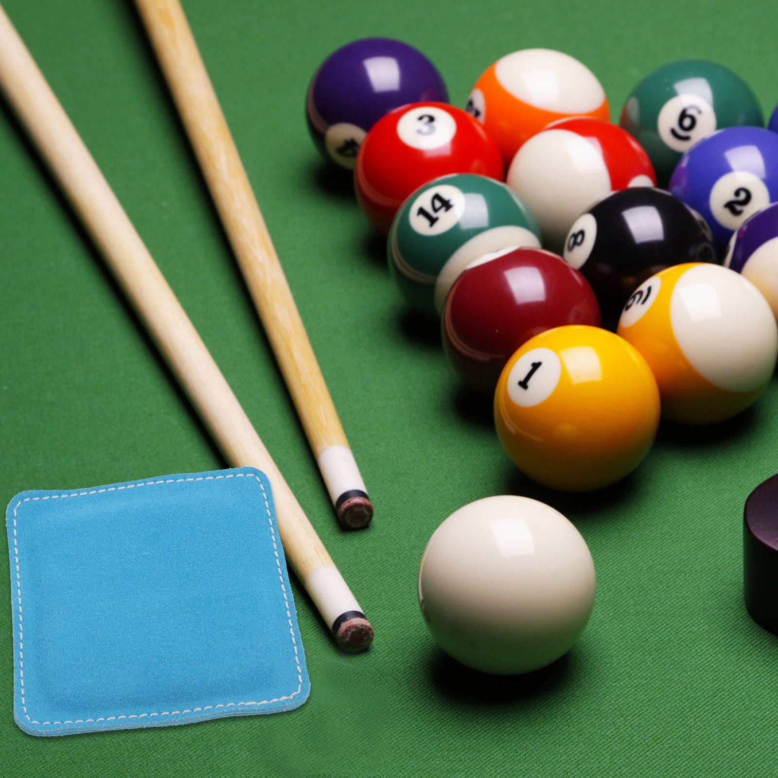 WRITWAA Pool Cue Cleaning Cloth Blue for Snooker Stick Accessories ...