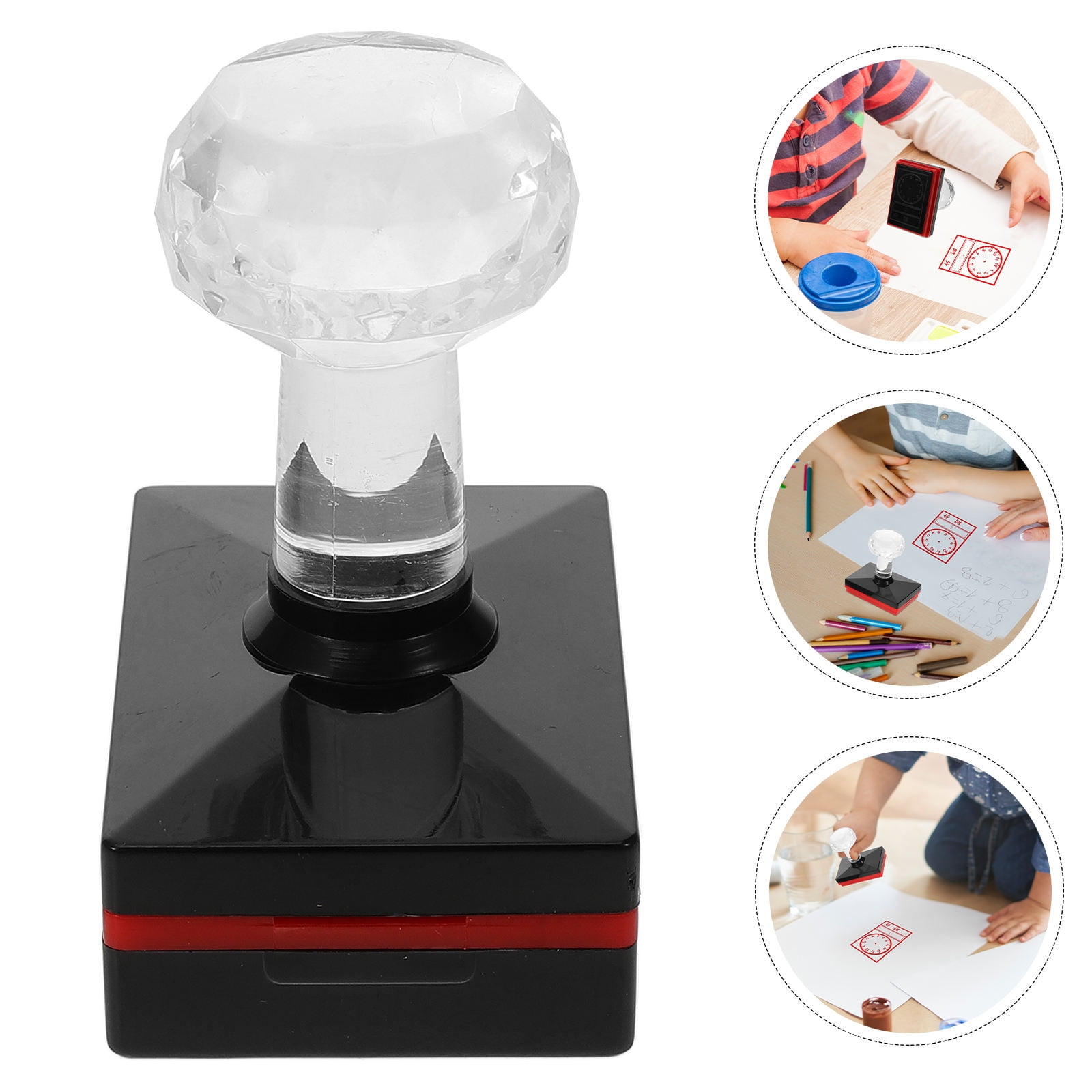 WRITWAA Clock Pattern Stamp with Self Ink for Teachers and Creative ...