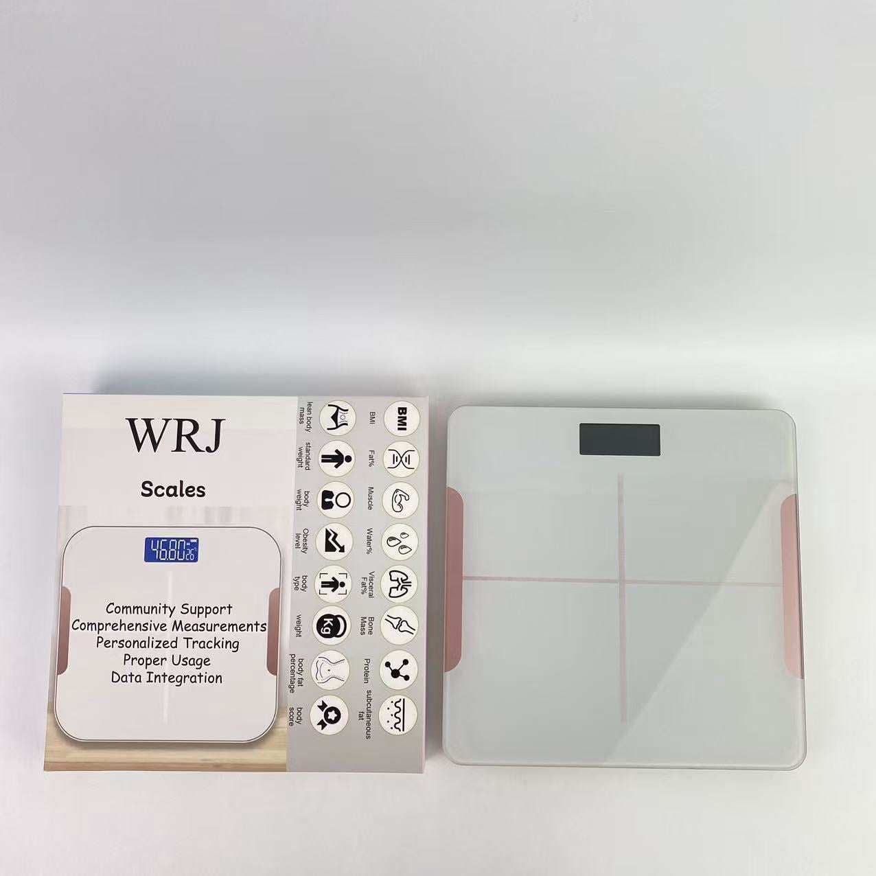 WRJ Scales,Scale for Body Weight, Digital Bathroom Scale with Backlit ...