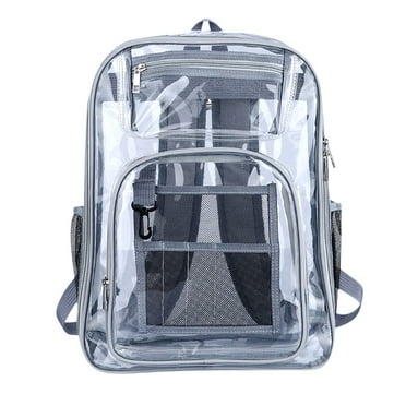 SANMADROLA Clear Backpack Heavy Duty Clear Book Bag Large See Through ...