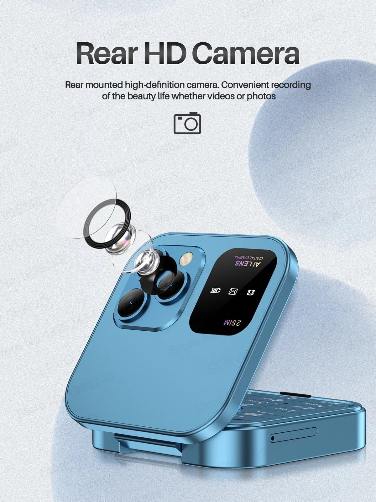 WRKEKC Clearance Folding Flip Phone Double SIM Double Standby Mini Backup Phone C - Walmart.com