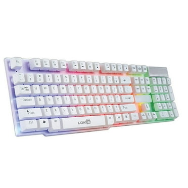 Wired USB Gaming Mechanical Feel Computer LED Keyboard with 1000 DPI ...