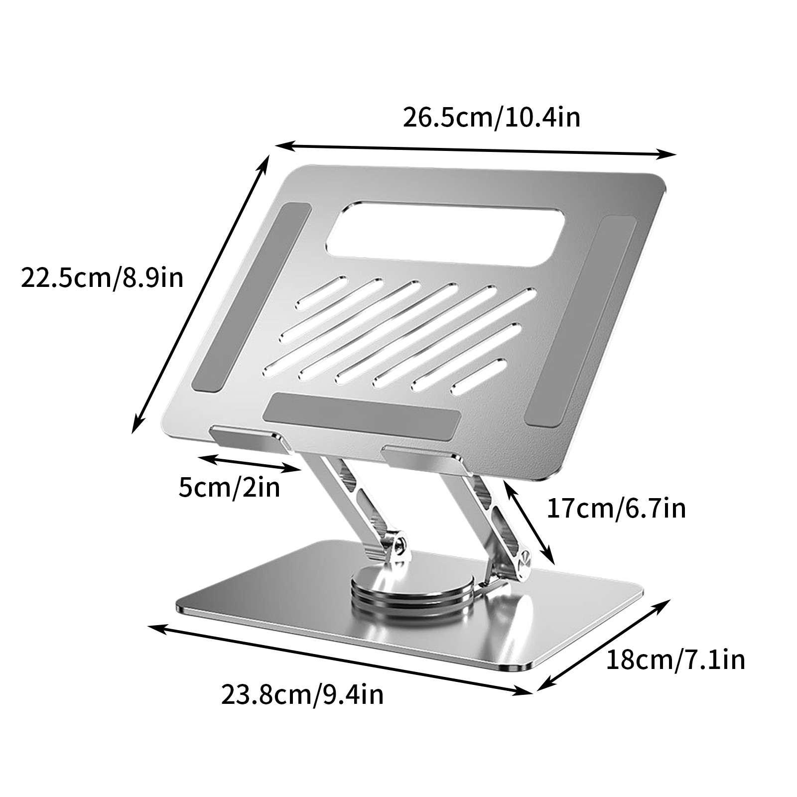 WRKEKC Laptop Stand Laptop Stand Aluminum Alloy Rotating Bracket ...