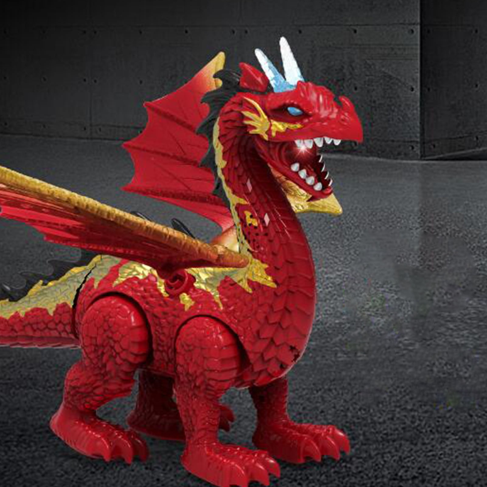WRKEKC Large Size Dinosaur Toy Model Breathing Walking Projection Boys ...