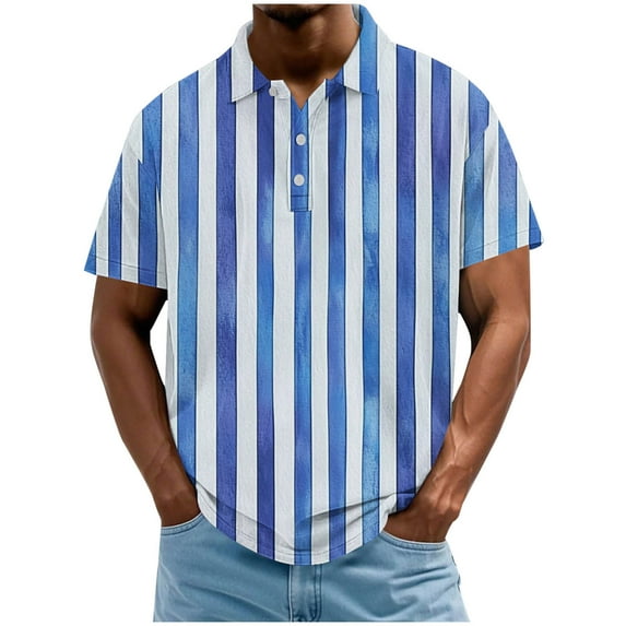 WRKEKC Mens Short Sleeve Button Down Shirts Casual Loose Button Turn ...