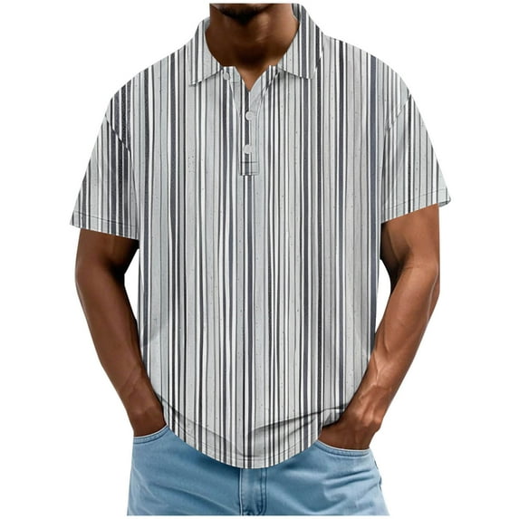 WRKEKC Mens Short Sleeve Button Down Shirts Casual Loose Button Turn ...