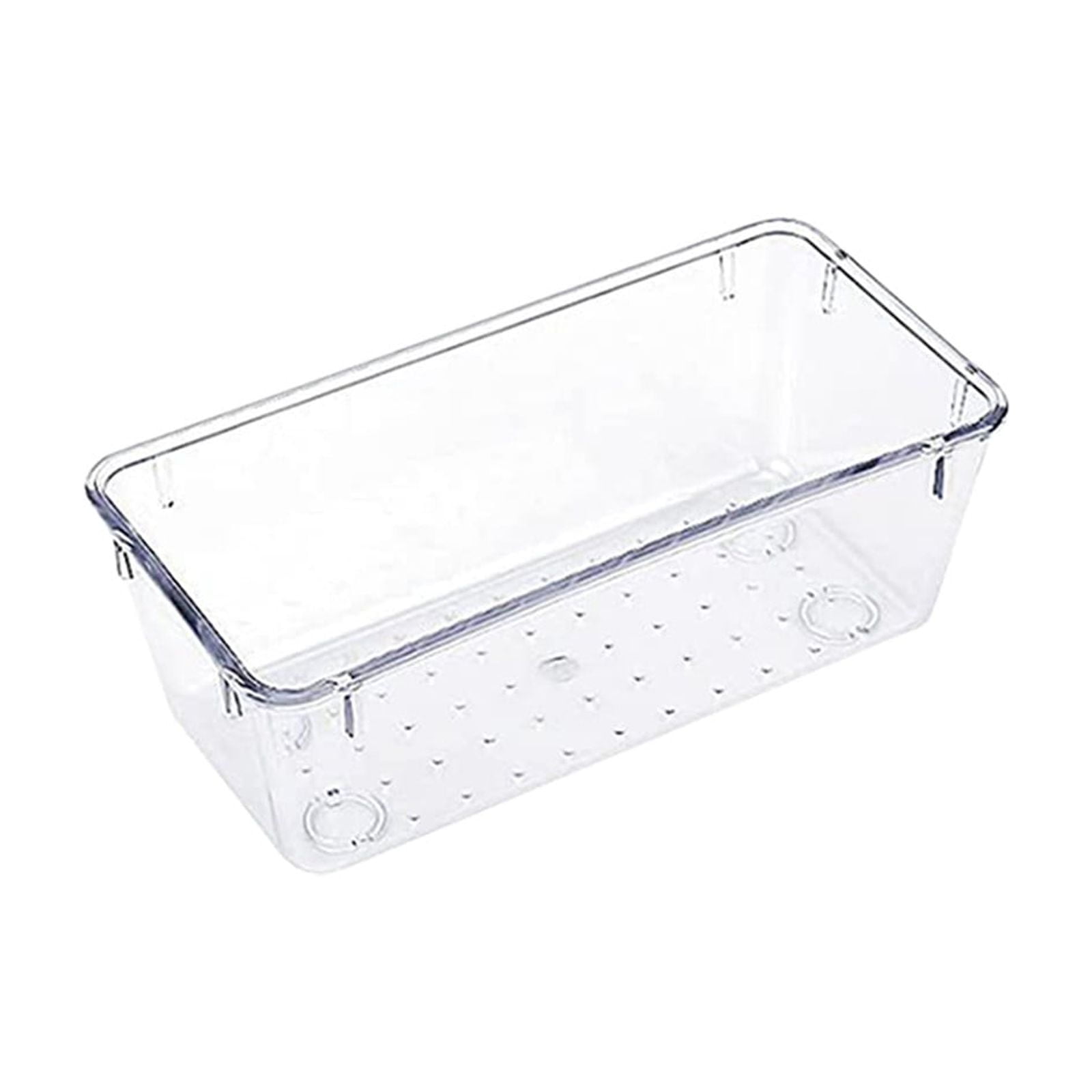 WRKEKC Storage Bins Drawer Organizer Transparent Polka Multifunctional ...