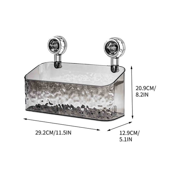 WRKEKC Storage Bins Light Luxury Style Glacier Pattern Suction Cup ...