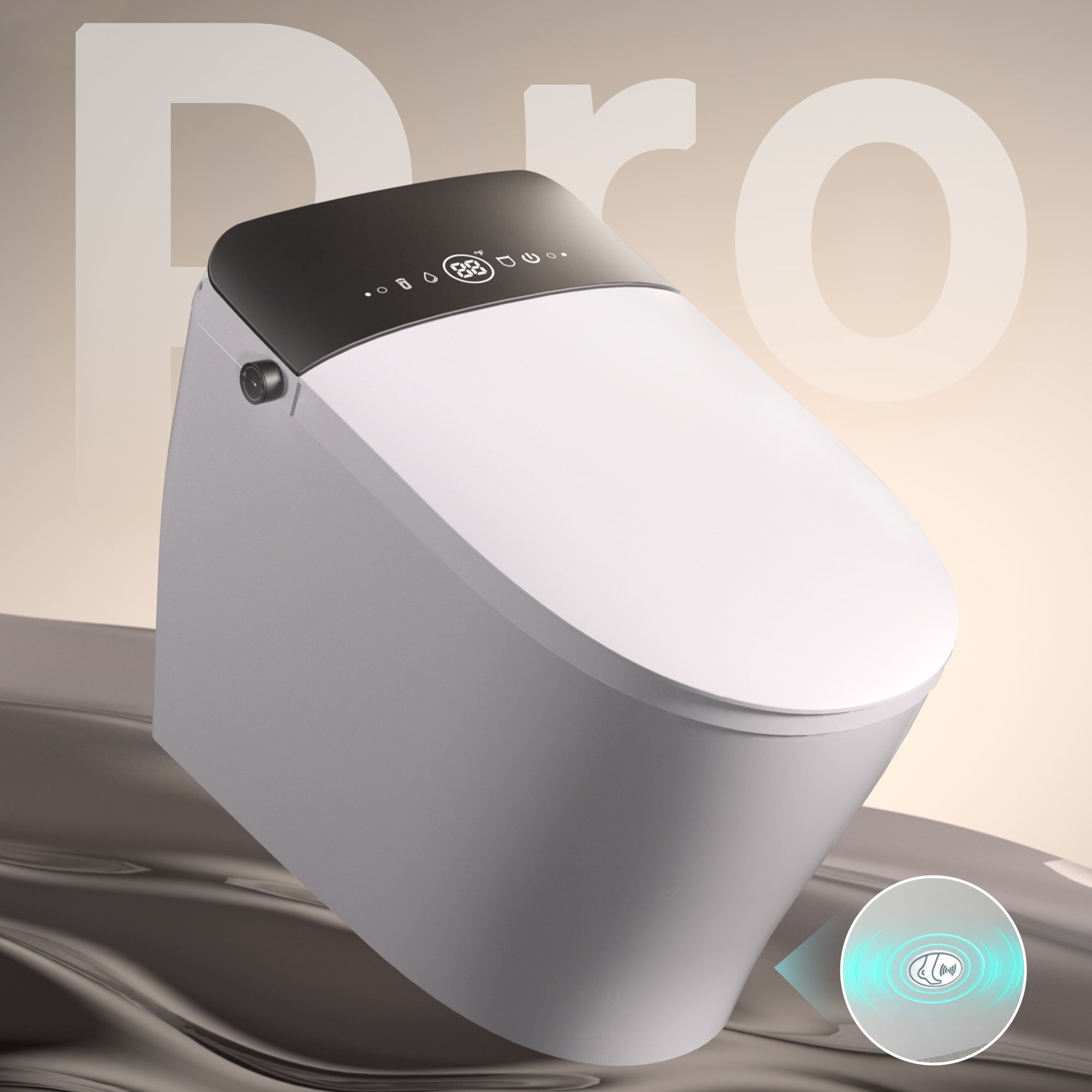 WRR Smart Toilet with Tank Built In, One Piece Bidet Toilet, Instant Warm Water, Heated Seat ...