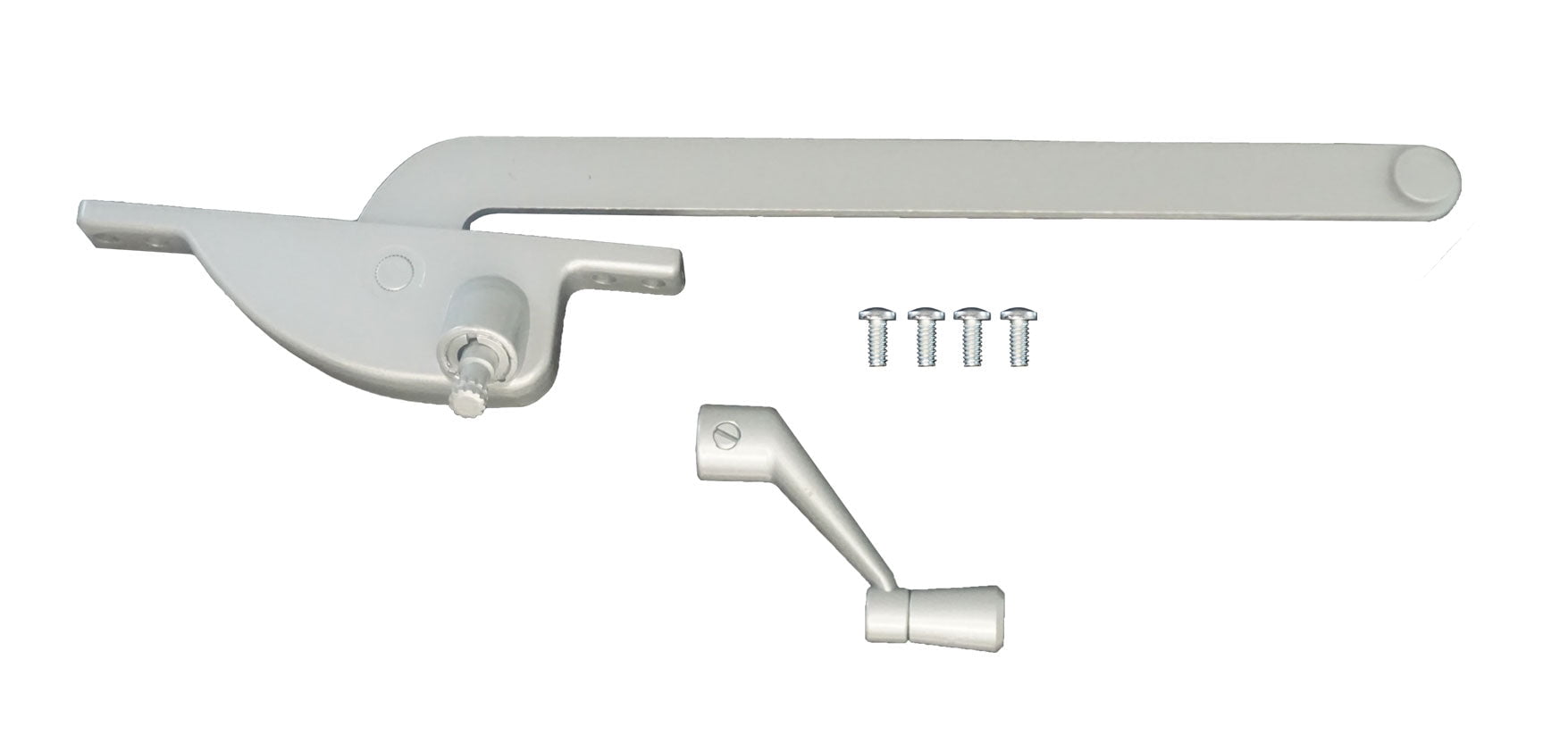 WRS Left Hand 9" Single Arm Operator with Handle, Face Mount - Aluminum ...