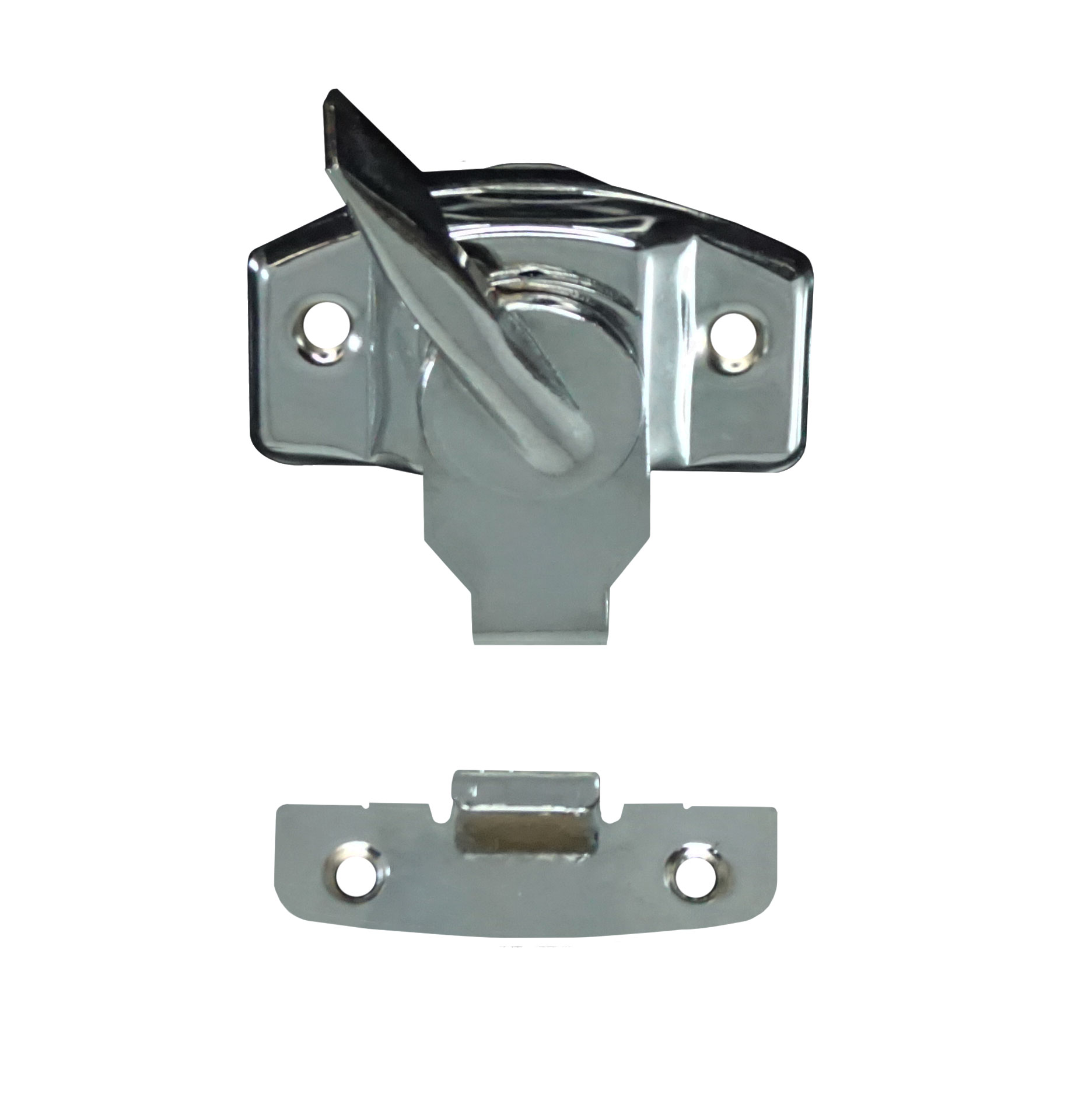 WRS Spring Loaded Sweep Lock & Keeper Set - Chrome - Walmart.com