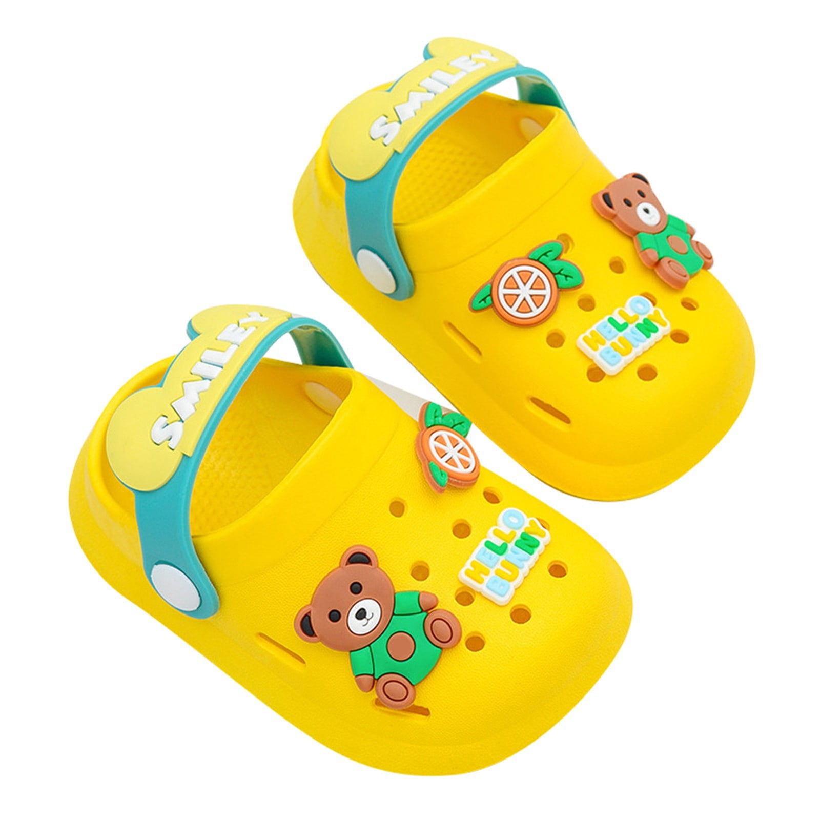 WRTFVZA Toddler Kids Clogs Slippers Sandals, Girls Boys Clogs Slide ...
