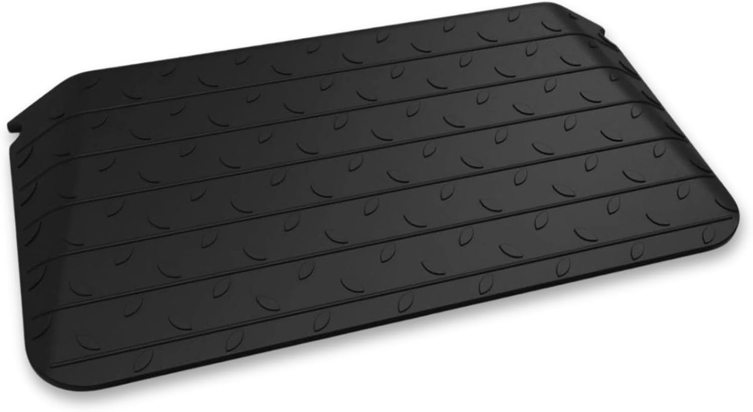 WRTHN Black Industrial-Grade Rubber Wheelchair Ramp 35.5"L Non-Slip ...