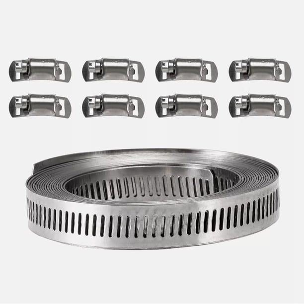 WRWolf 11.5FT Adjustable Heavy Duty Hose Clamps with 8 Fasteners ...