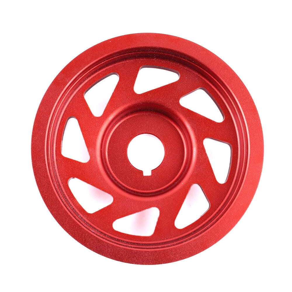 WRX STI Forester Red Billet Aluminum Lightweight Crank Pulley - Walmart.com