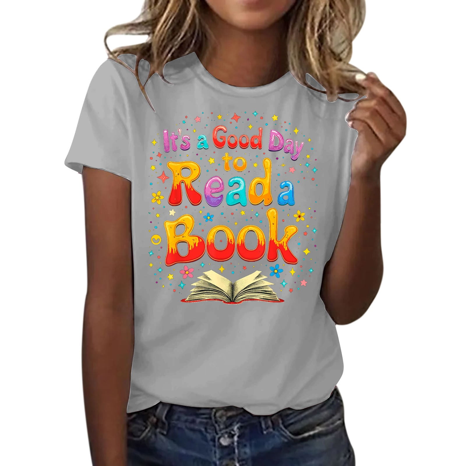 WRXMIJNHGSA Basic T Shirts for Women Womenorld Book Day 2025 Costume It ...