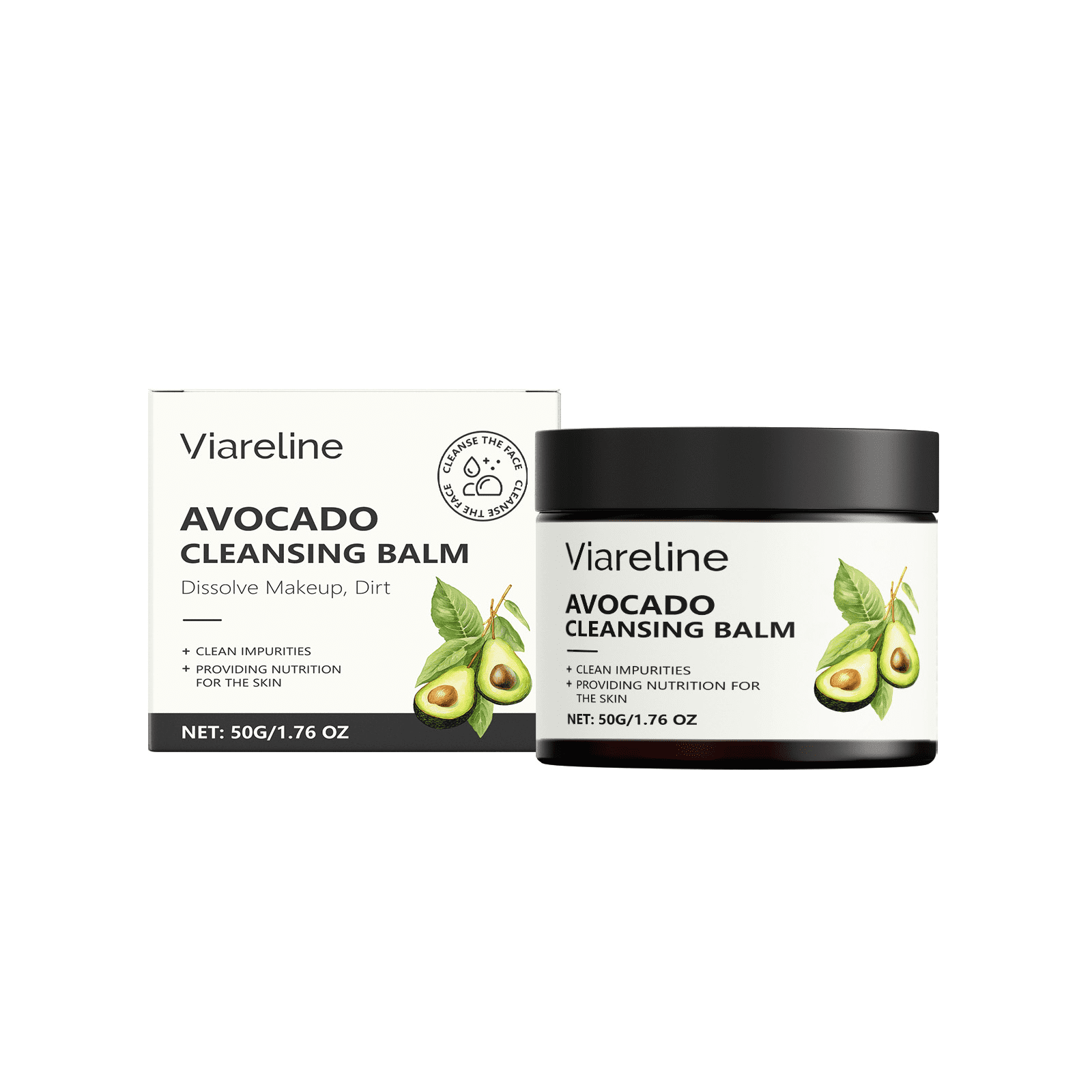WRY Avocado Cleansing Cream Mild Makeup Remover Nourishing Moisturizing ...