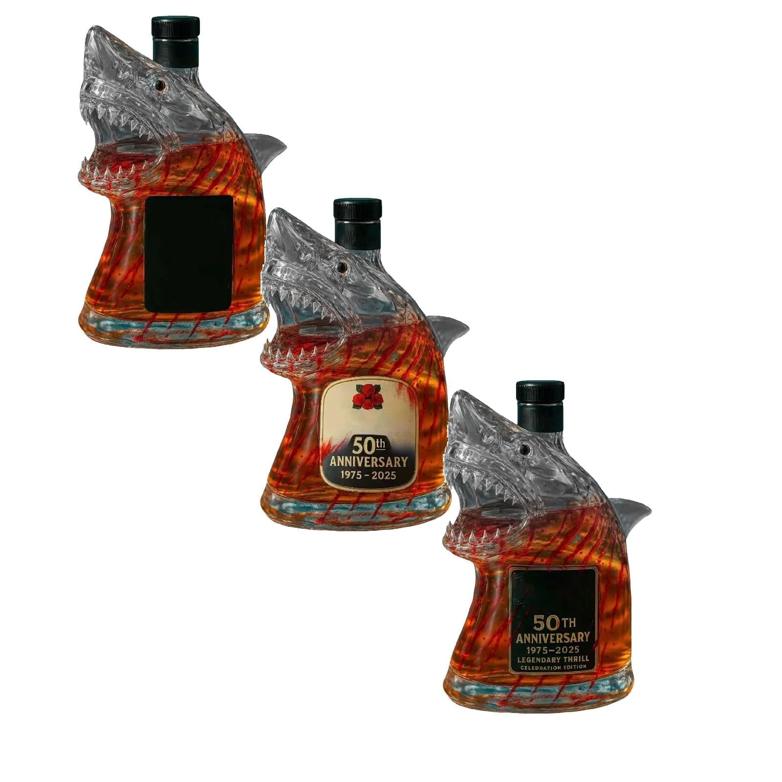 WRY Jaw Bottle Shark Statue Bottle,Prank Decanter Decoration 3D ...