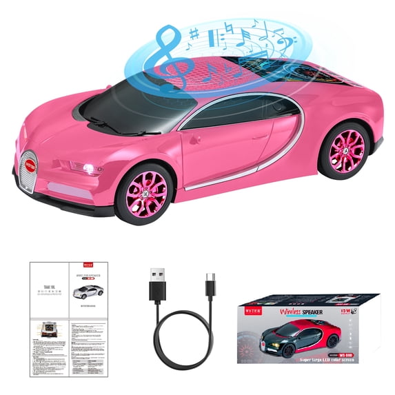 WSTER WS-660 portable Bluetooth speaker is a cool, car-shaped wireless ...