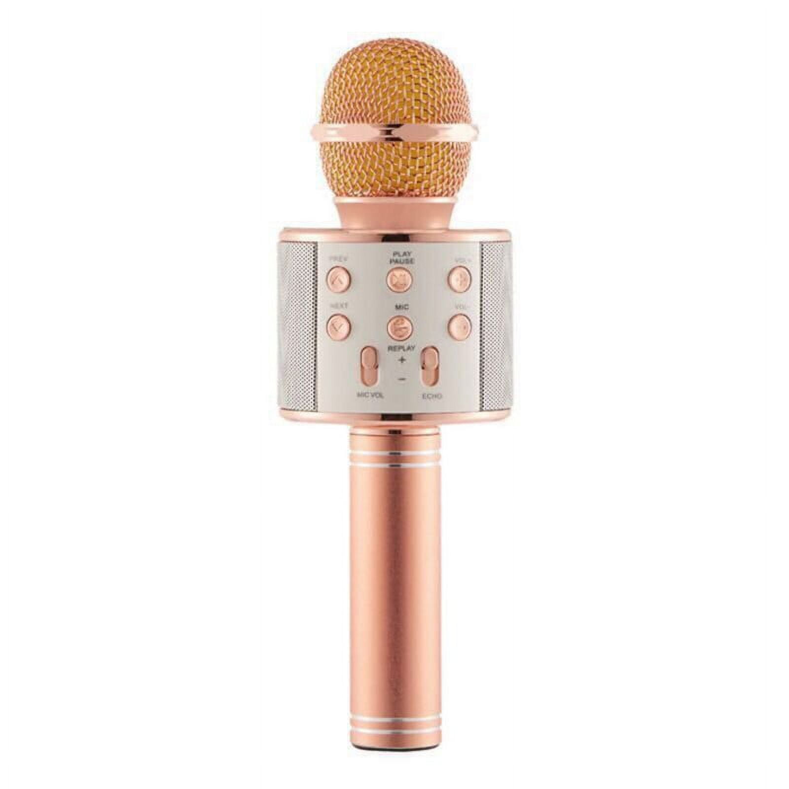 WS-858 Bluetooth Wireless Microphone Handheld Karaoke Mic USB KTV Player Bluetooth Speaker ...
