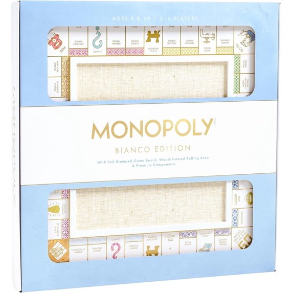 WS Game Company Classic Monopoly Bianco Edition Board Card Game ...