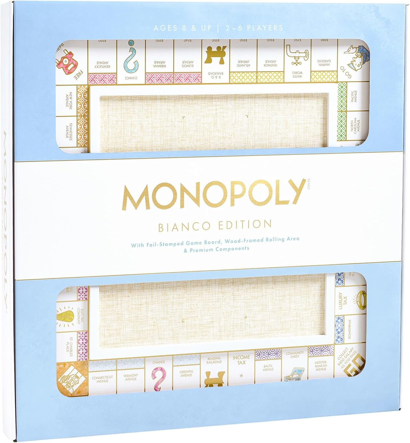WS Game Company Classic Monopoly Bianco Edition Board Card Game ...