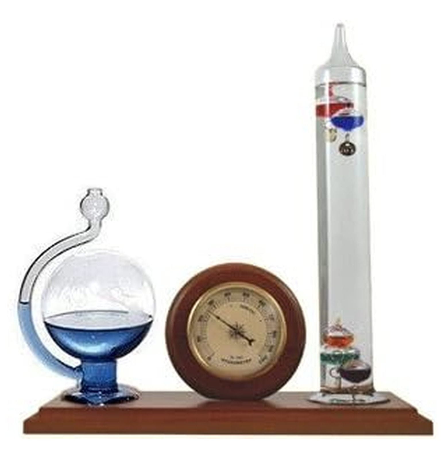 WS-YG501 Galileo Thermometer, Hygrometer and Glass Fluid Barometer ...