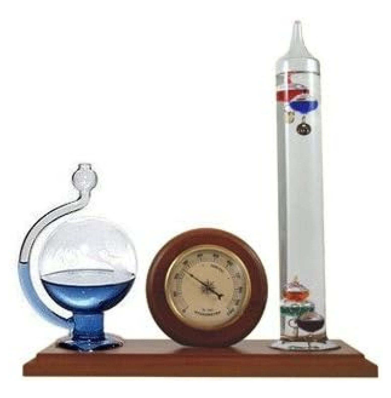 WS-YG501 Galileo Thermometer, Hygrometer and Glass Fluid Barometer ...