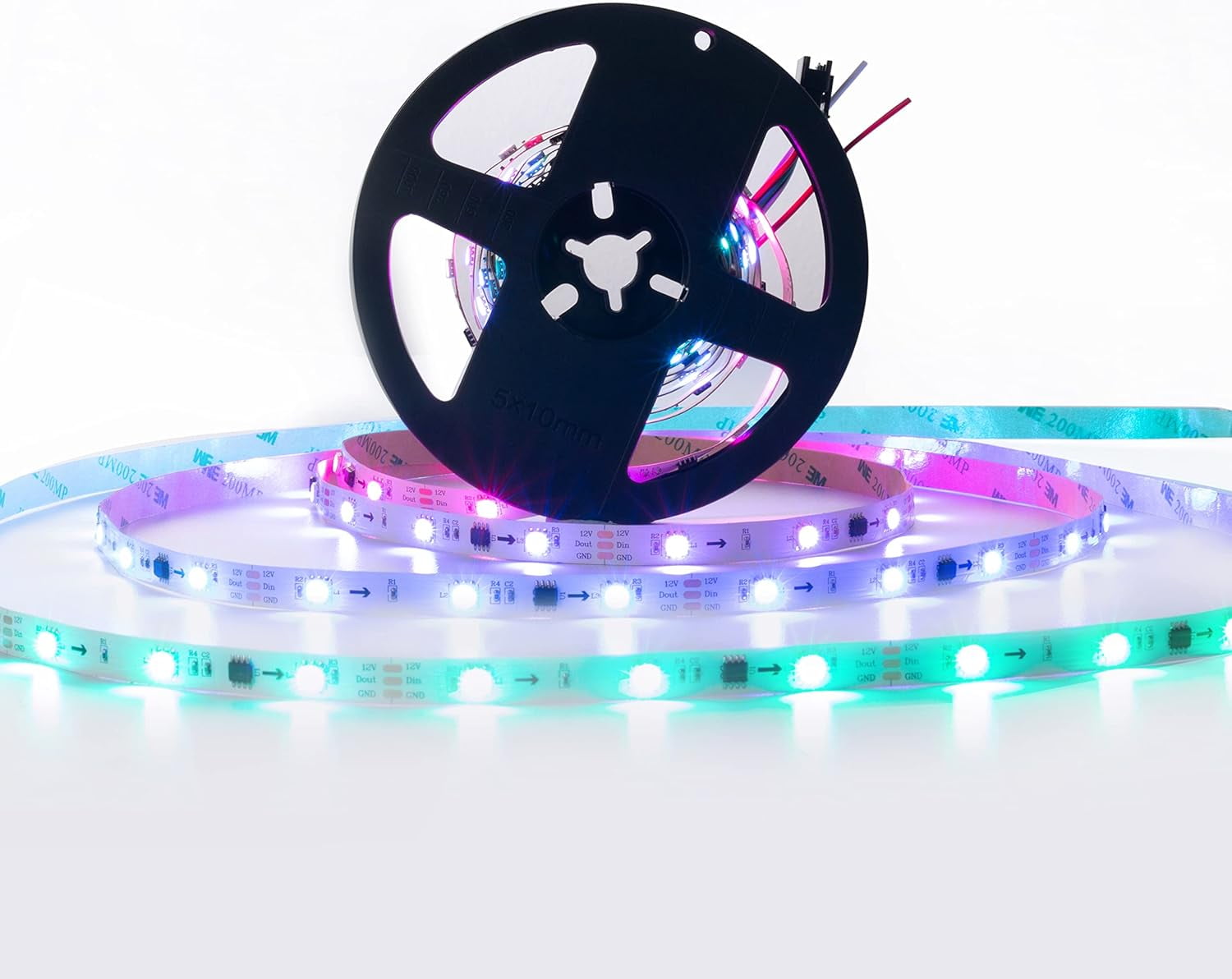 WS2811 LED Strip Addressable Pixel Strip Light 30LEDs/m 10Pixels/m 150LEDs 50pixels SMD 5050 RGB ...
