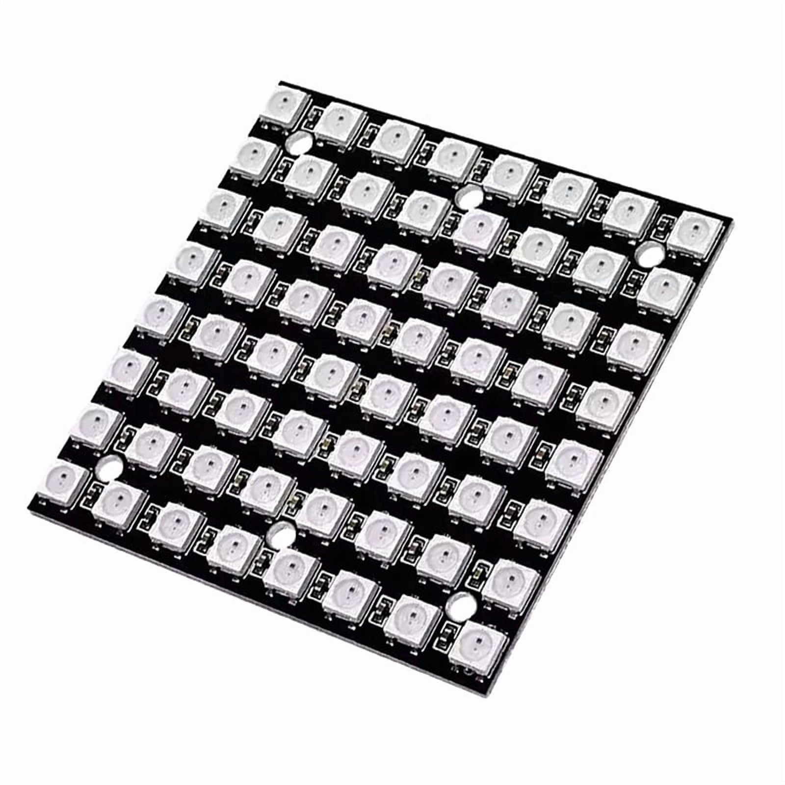 WS2812 LED 5050 RGB 8x8 LED Matrix WS2812B 8x8 64-Bit Full Color 5050 ...