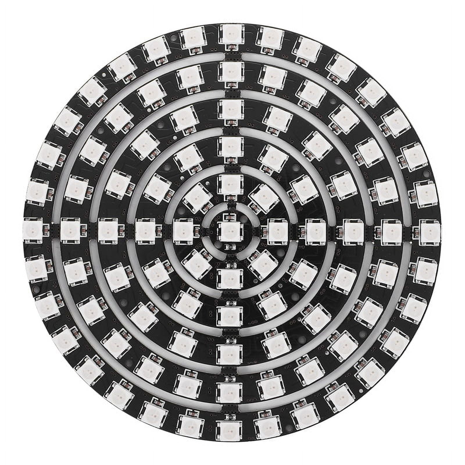 WS2812 SK6812 Radius 110mm LED Ring 5050 DC5V DIY LED Ring Built-In RGB ...