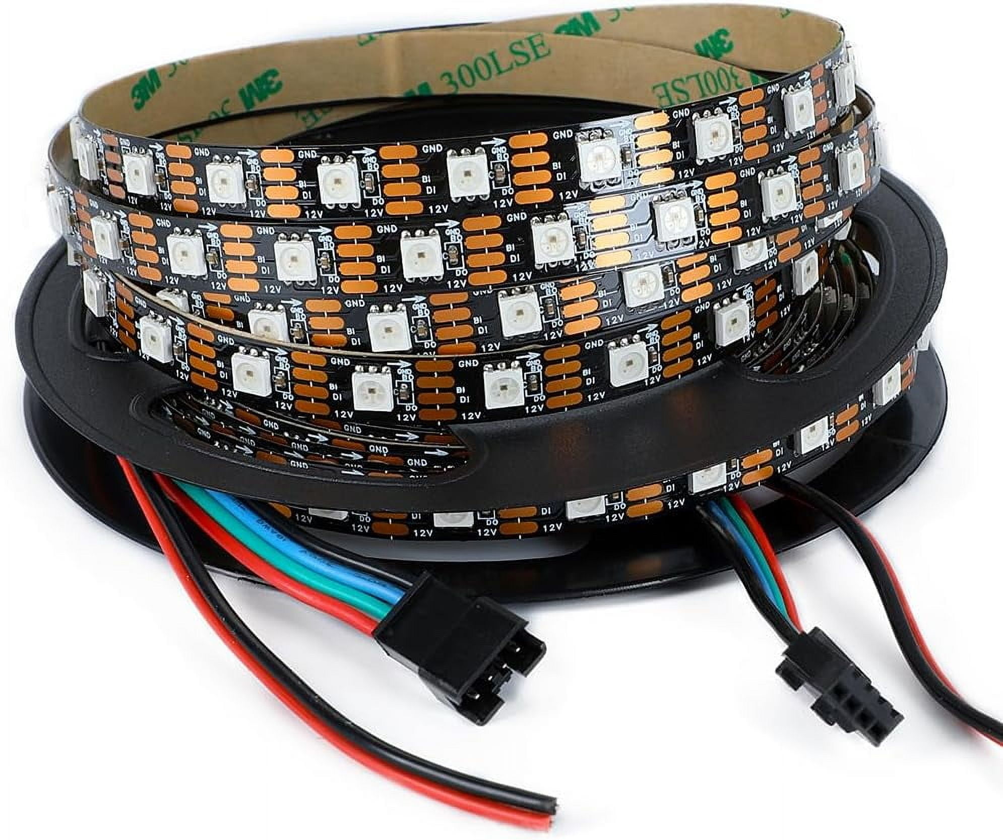 WS2812B 12V WS2815(Upgraded WS2812B) LED Strip Individually Addressable Light Programmable LED ...