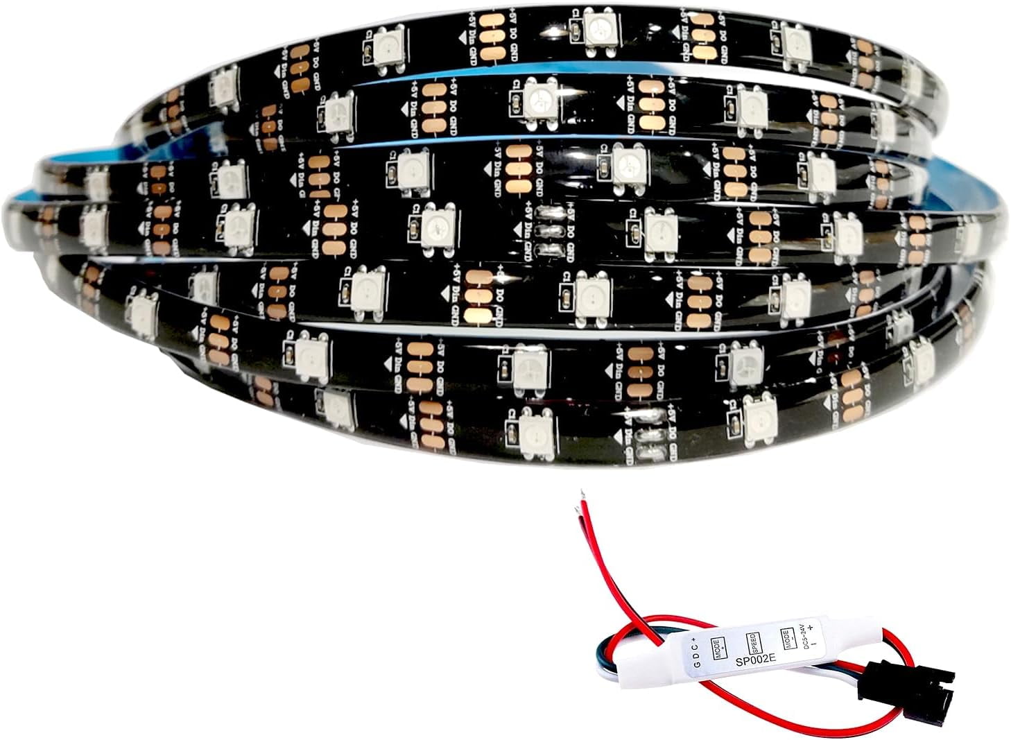 WS2812B LED Strip SMD 5050 Individual Addressable RGB Strip Full Color ...